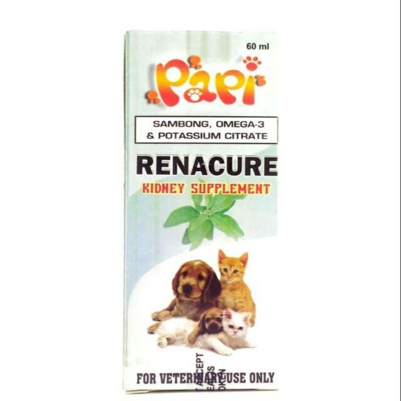 PAPI RENACURE 60mL Kidney Supplement for pets | Shopee Philippines