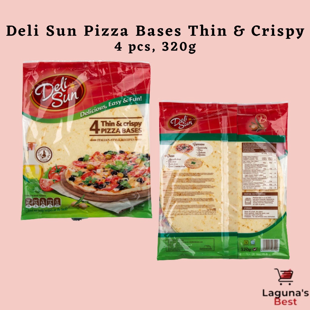 Deli Sun Pizza Bases Thin & Crispy 4 pcs, 320g | Shopee Philippines