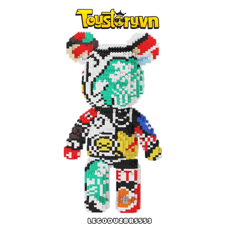 Nano Block Bearbrick 47cm colorful with Drawer and Free Hammer | Shopee ...