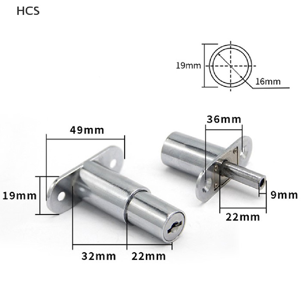 HCS Drawer Push Lock Sliding Door Showcase Cupboard Cabinet Locks ...