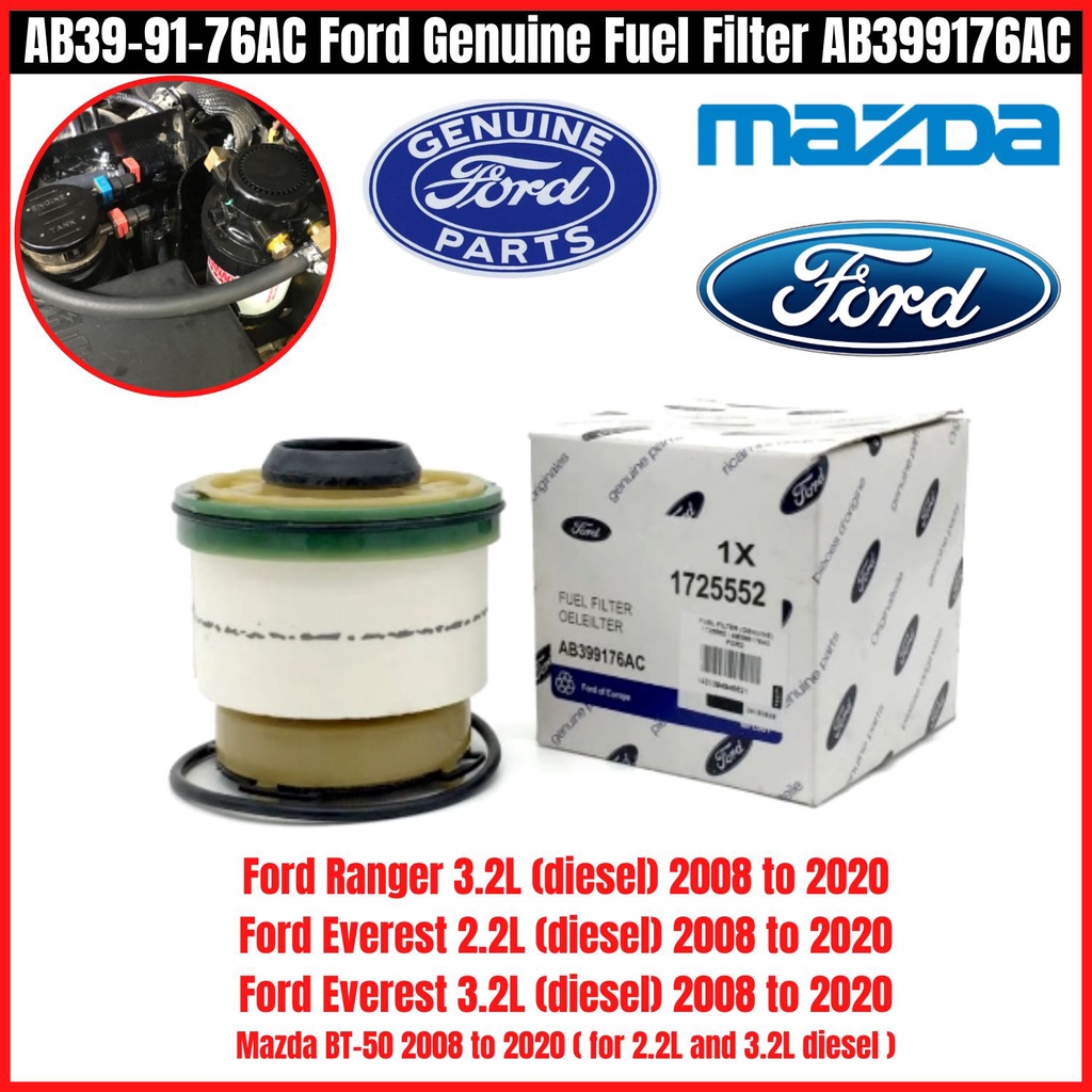 AB39-91-76AC Ford Genuine Fuel Filter AB399176AC Ford Ranger T6,T7,T8 ...