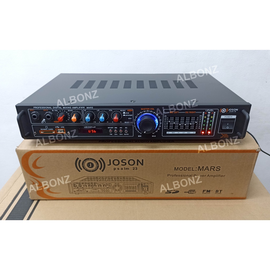 Joson Mars Professional Power Amplifier with Equalizer/FM/USB/SD/BT ...
