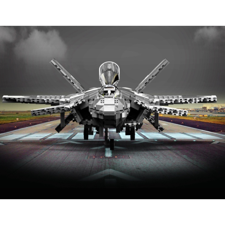 1991PCS MOC WW2 Chengdu J-20 Stealth Air Fighter Aircraft Figure Model ...