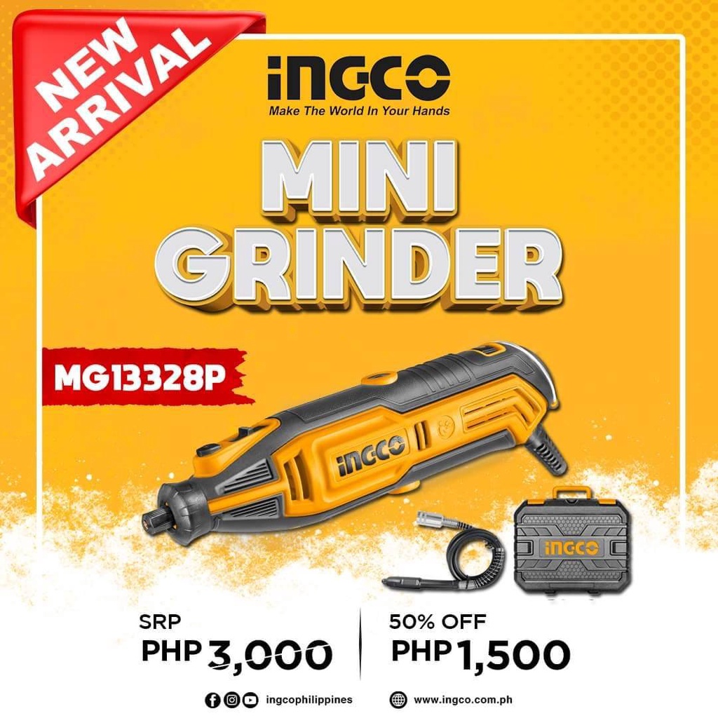 INGCO - MINI GRINDER (MG13328P) MERVILLE | Shopee Philippines
