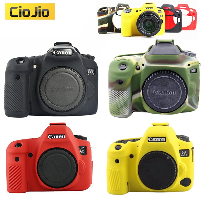 Soft Silicone Armor Skin Case for Canon EOS 6D II 800D 750D 1300D 1500D ...