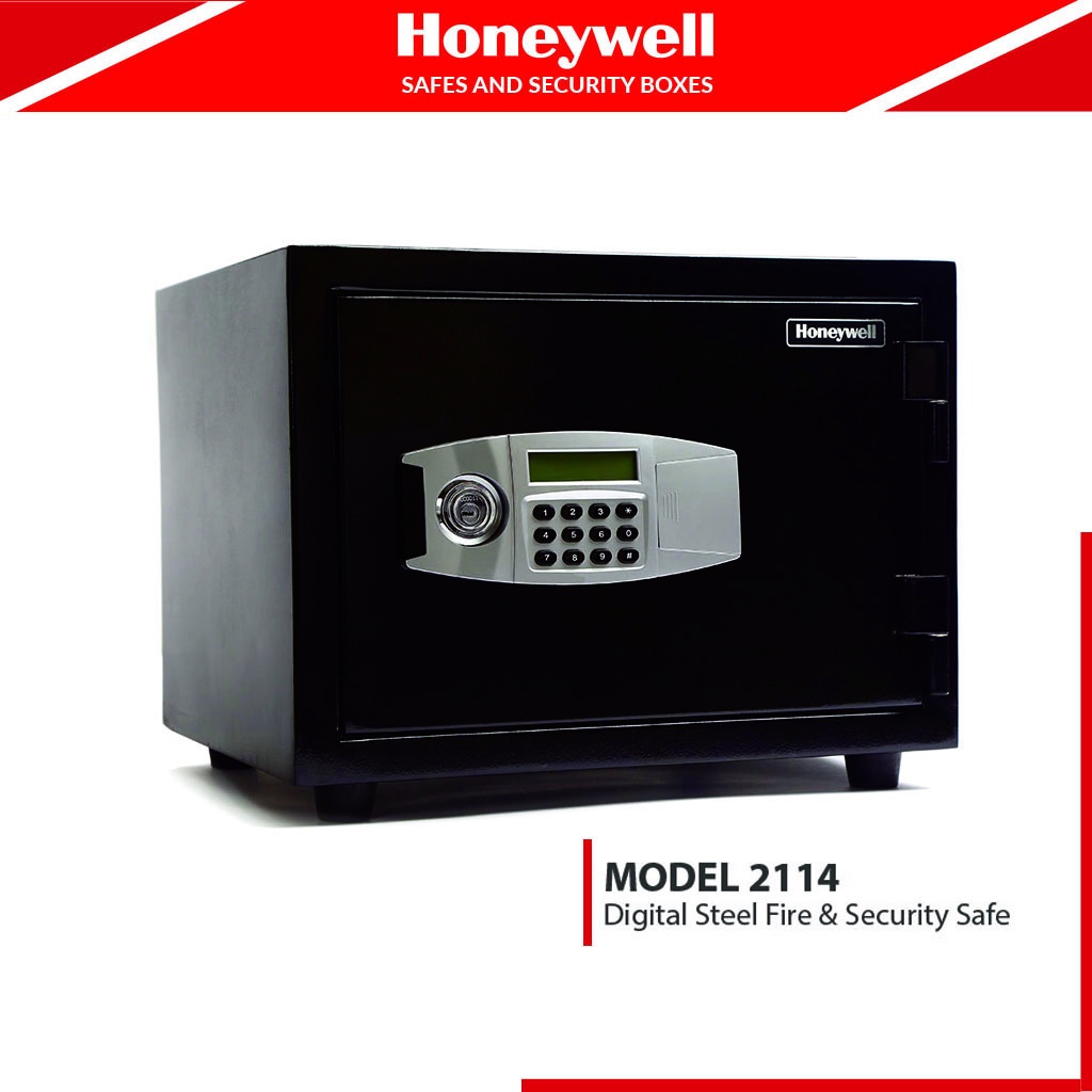 Honeywell Safe 2114 Digital Steel Fire & Security Safe Cash Vault Box ...