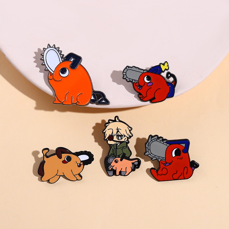 Chainsaw Man Enamel Pin Macchima Lapel Brooches Jewelry Anime Chainsaw ...