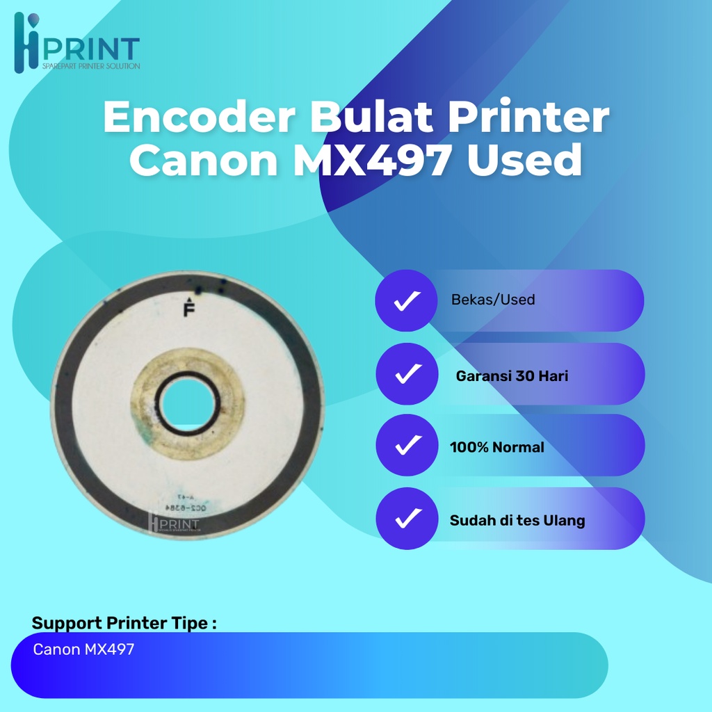 Used Canon MX497 Round Encoder Like New, MX497 Timing Disk Used Canon ...