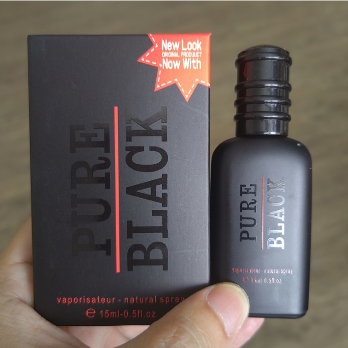PURE BLACK 15ML PERFUME FOR MEN NEW LOOK ORIGNAL PRODUUCT NOW WITH ...