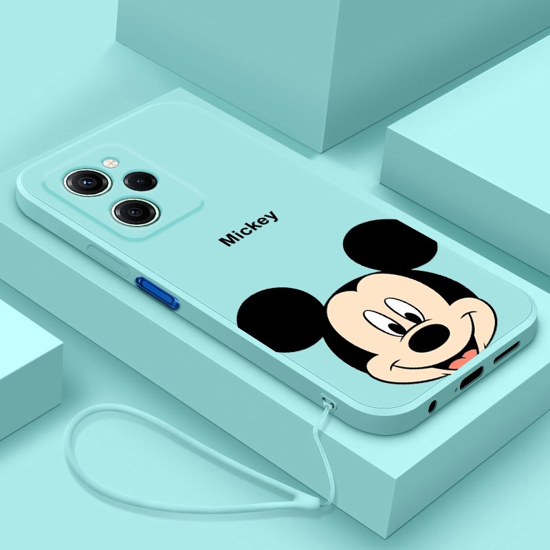 [Free Strap] Realme C53 C55 C30S C30 Stylish Mickey Mouse Rubber Phone ...