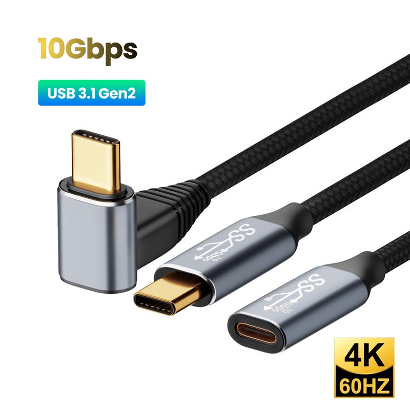 USB C to USB Type C 3.1 Gen2 10Gbps Thunderbolt 3 4K 60Hz Cable PD100W 5A Fast Charging Cable ...