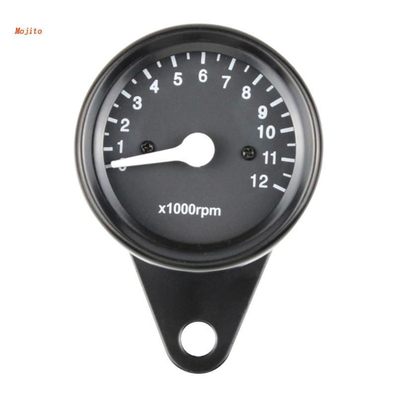 Mojito DC12V Universal Motorcycle Tachometer Electronic Tach Meter ...