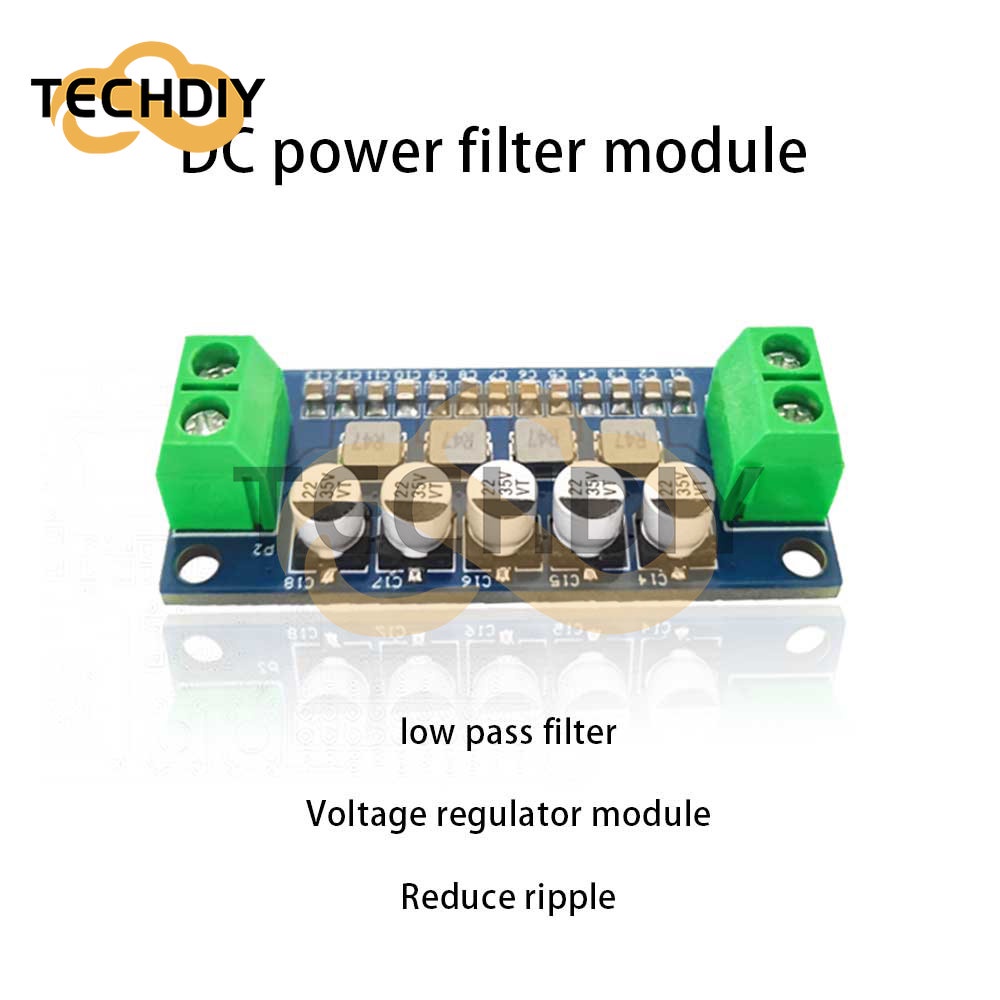 DC 0-35V Power Filter Module Low-pass Filter Voltage Regulator Module 0 ...