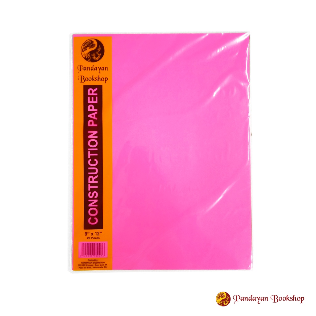 Pandayan Construction Paper Assorted Color 9x12" 20 Sheets | Shopee ...