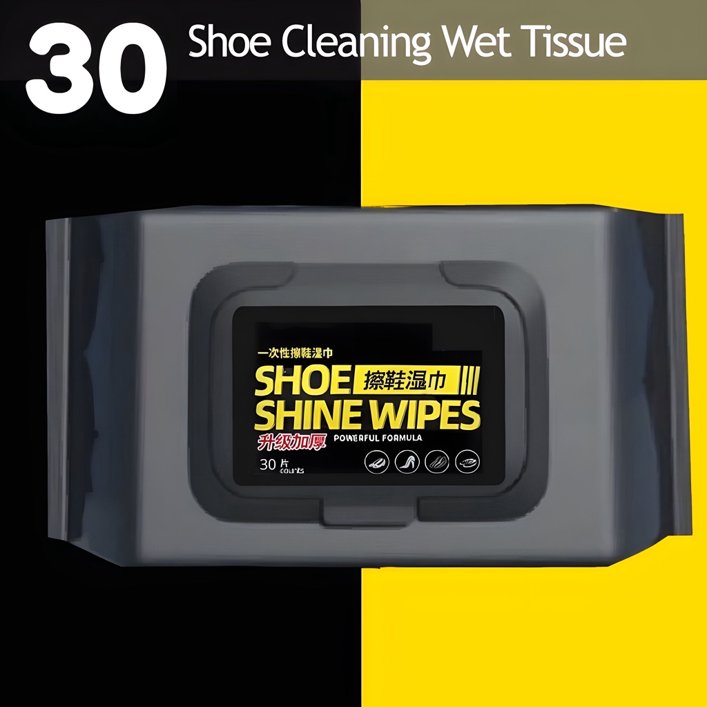30pcs Shoe Wipes Shoe Cleaner Disposable Wet Wipes Leather Shoes ...