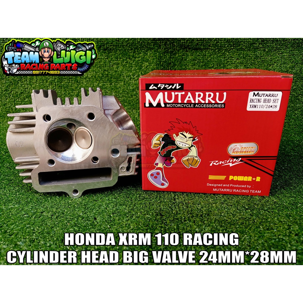 MUTARRU HONDA XRM 110 CYLINDER HEAD BIG VALVE 24MM*28MM | Shopee ...