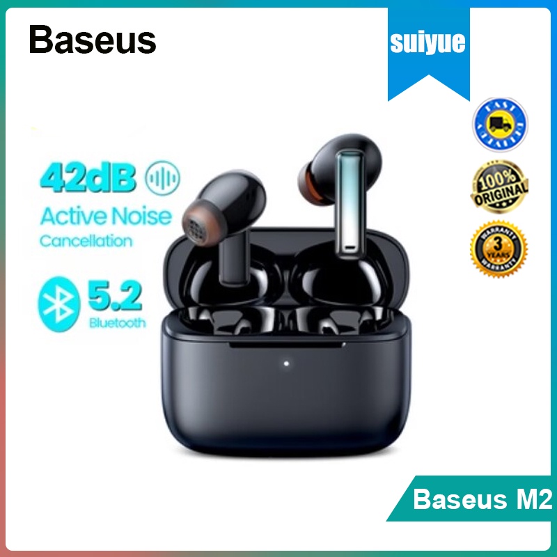 Baseus Bowie M2 ANC TWS Bluetooth 5.2 Earphones, Active Noise ...