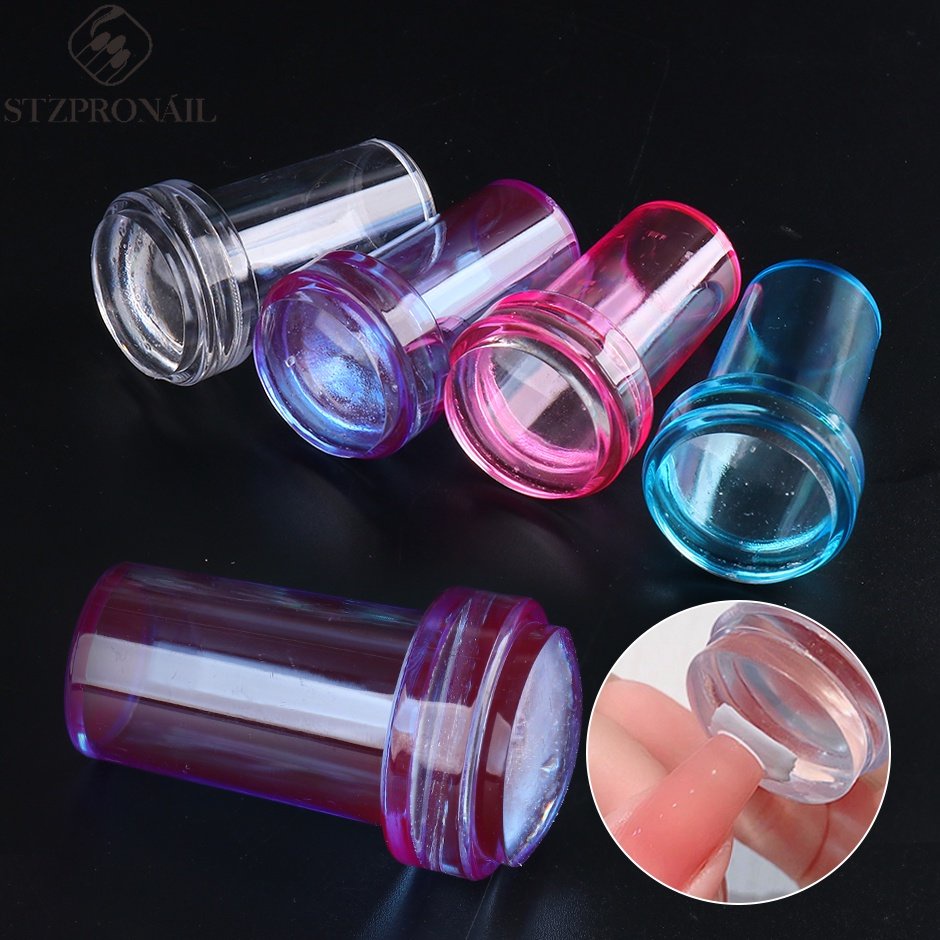 2pcs Silicone Nail Stamper Stamping Kits Scraper French Manicure Soft ...