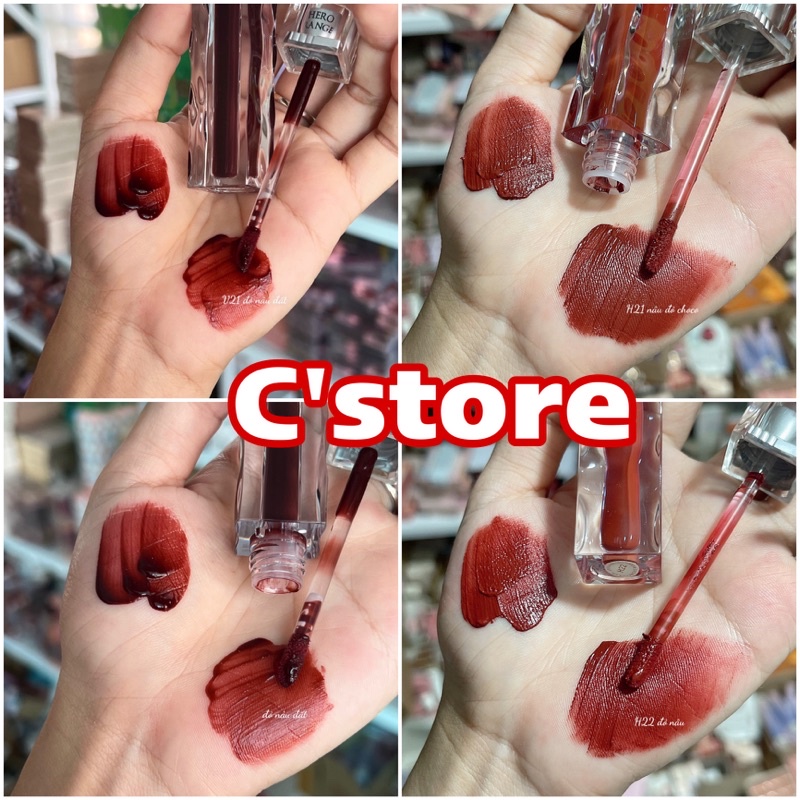 Herorange Women'S Matte Matte Lipstick Herorange Transparent Glass ...