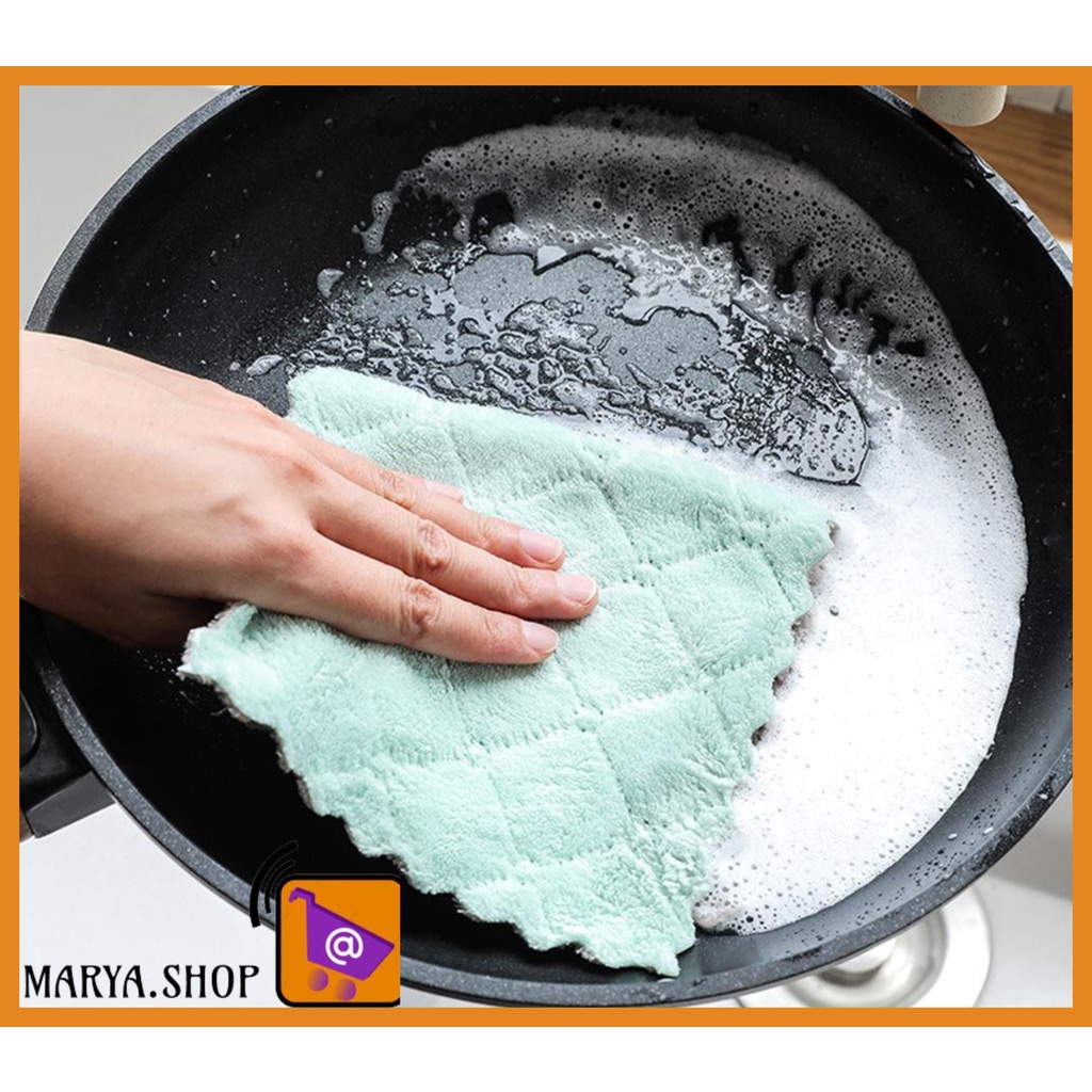 MARYA.SHOP Water Absorbent Washing Dish Plate Cloth Towel Rag Home ...
