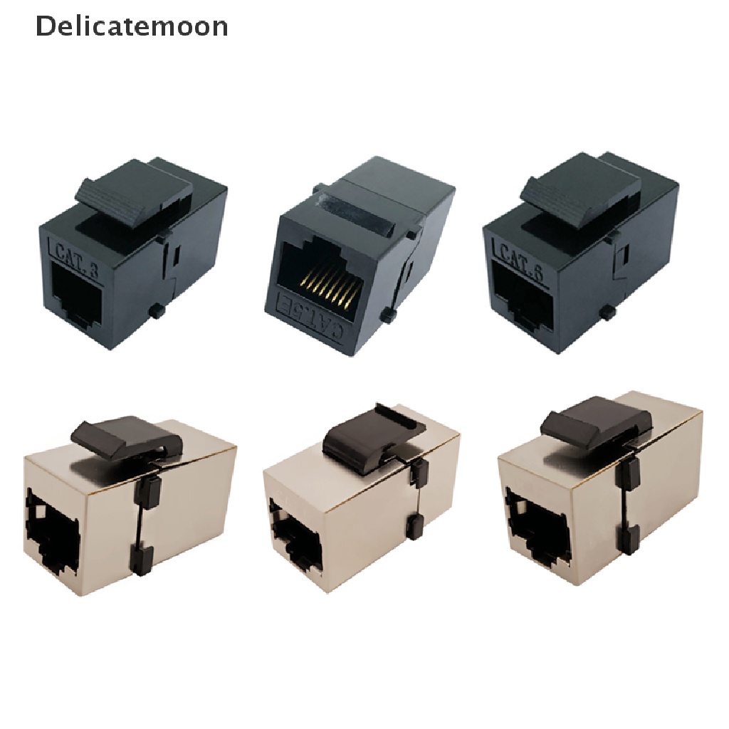 Delicatemoon RJ45 Connector CAT6 Straight Through Network Module ...