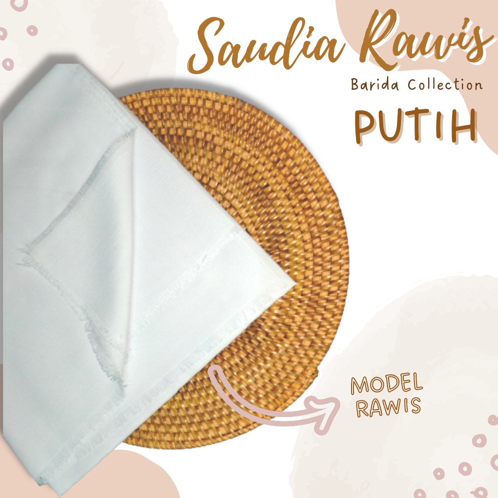 KATUN PUTIH Saudia Tojiro Rectangular Veil/Hijab Hijab Hijab Cotton ...