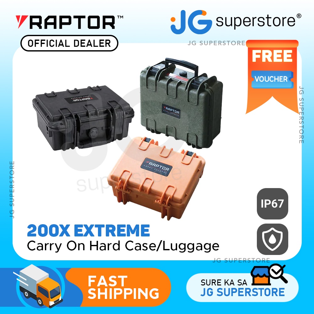 Raptor 200X Extreme Series Hard Case & Travel Luggage (Black, Green ...