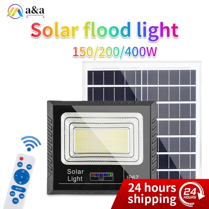 A&AAA Solar Light Solar LED Solar Flood Lights Solar Lights Outdoor ...