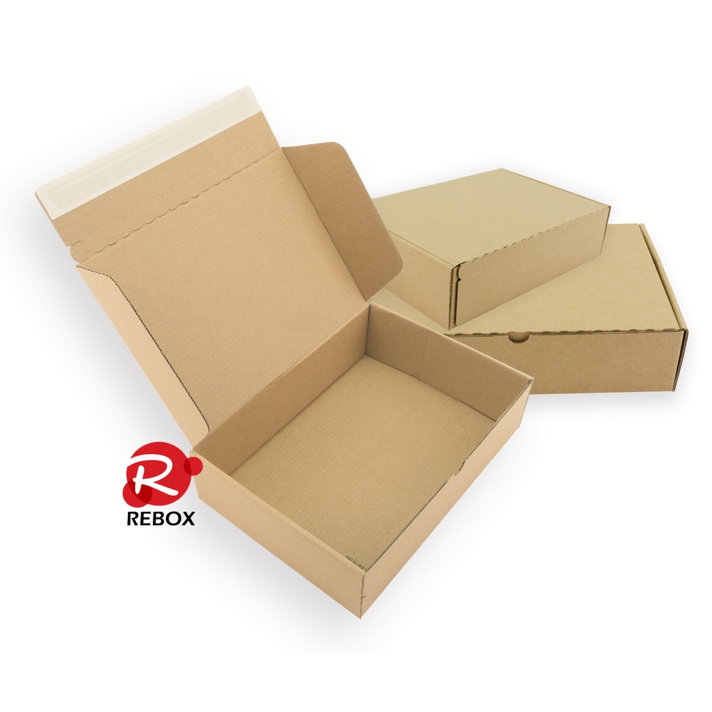 Self-adhesive 23x16x10 snap-lid box with folding hips - Combo of 20 ...