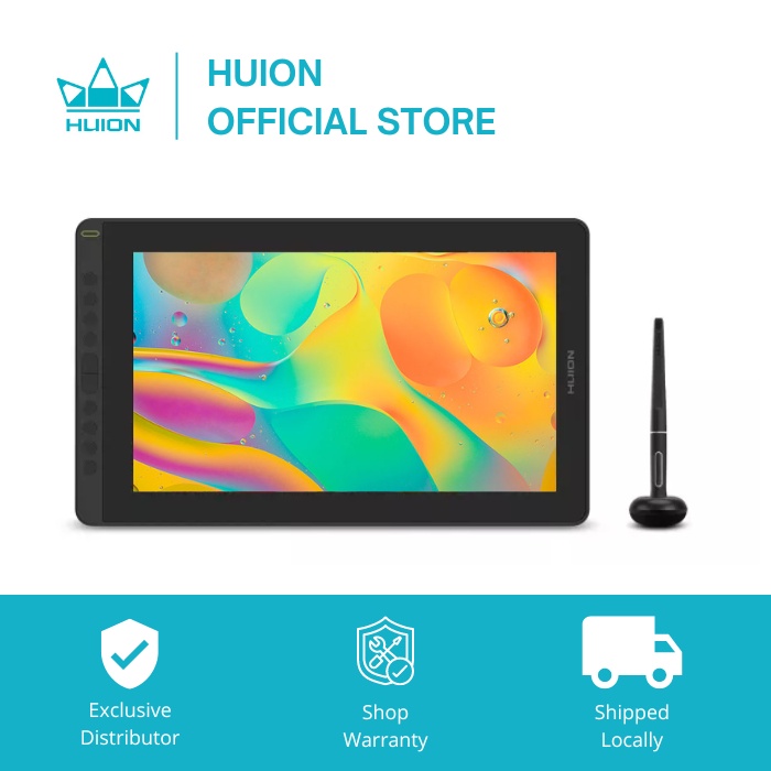 Huion Kamvas Rds-160 Cosmo Black Drawing Monitor 8192 Pressure Levels Tilt 145% Srgb Usb-C ...