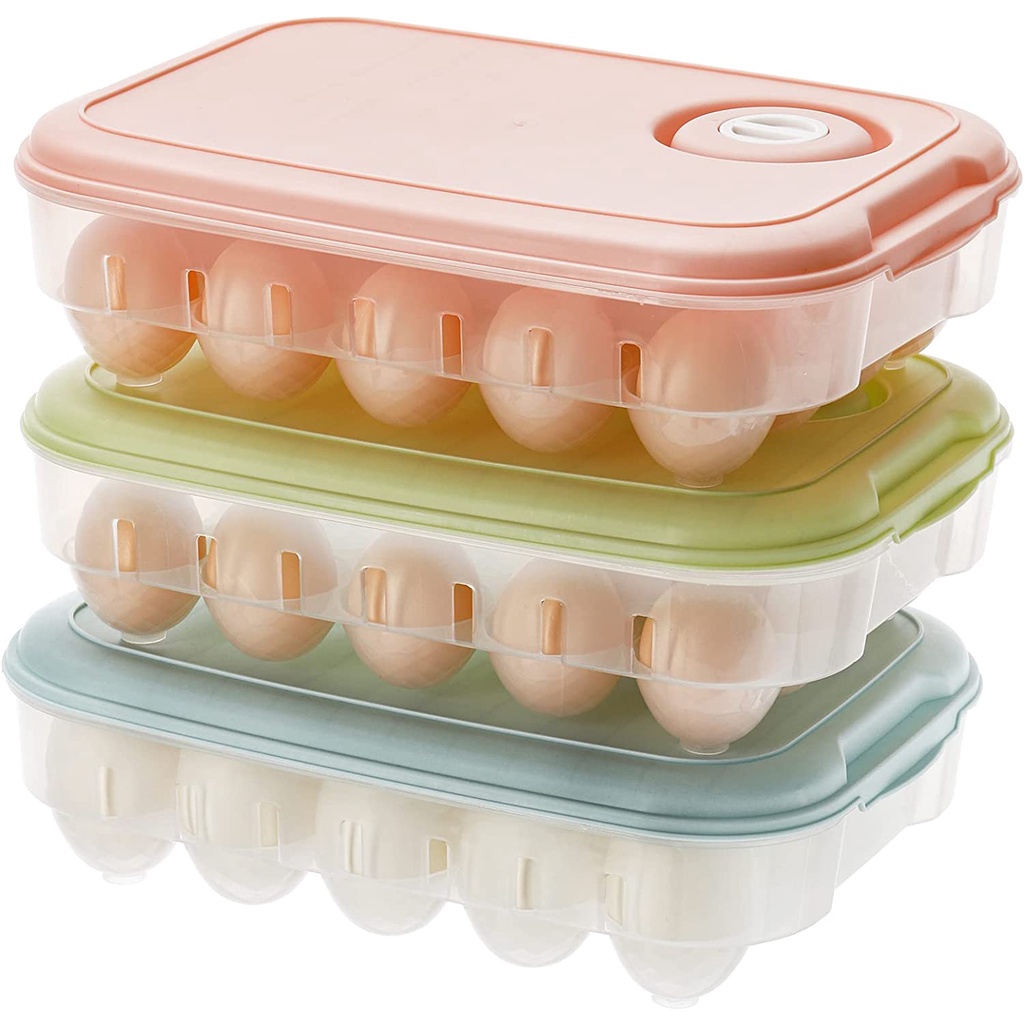 20 Holes Egg Tray Box Egg Storage Stackable with Lid | Shopee Philippines