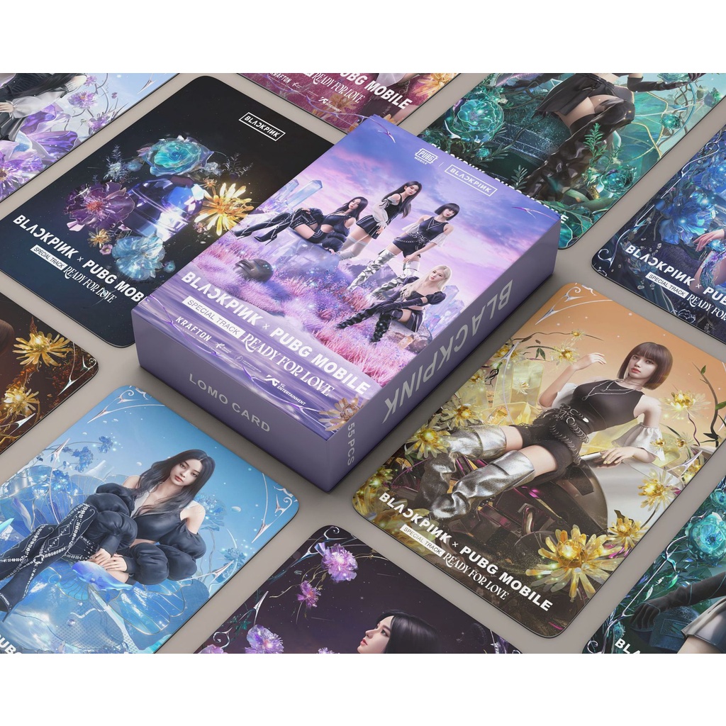 55pcs/box BP Ready To Love Photocards LISA ROSE JENNIE JISOO Lomo Cards ...
