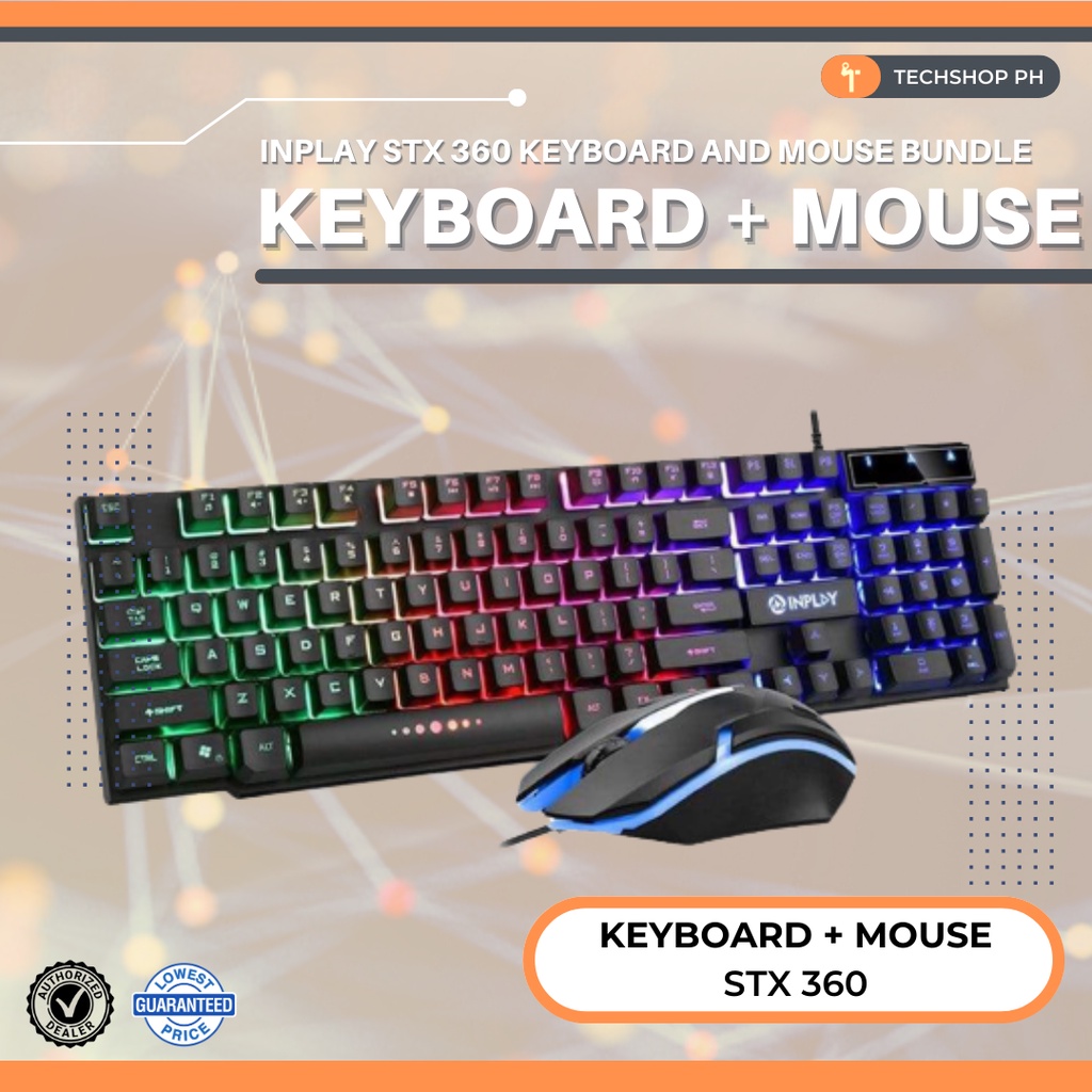 INPLAY STX 360 KEYBOARD AND MOUSE BUNDLE | Shopee Philippines