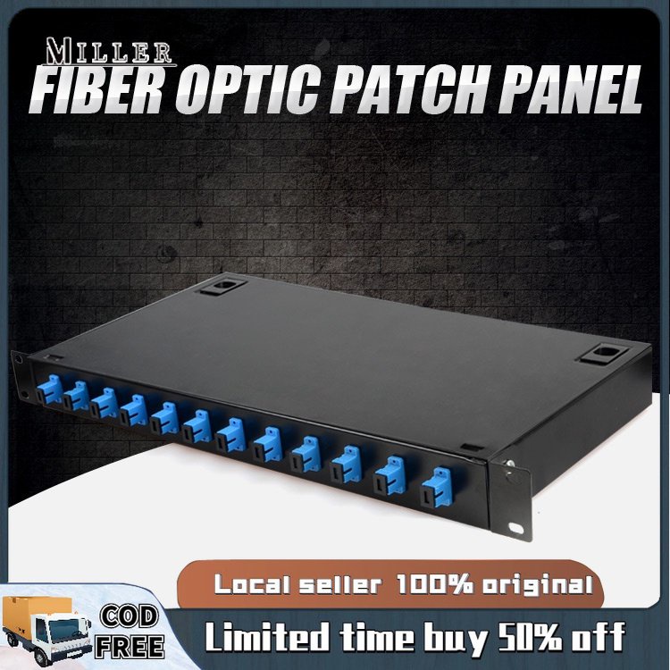 【🇵🇭LOCAL SHIP】24 & 12 Port Fiber Patch Panel SC UPC Pigtail ODF 1U ...