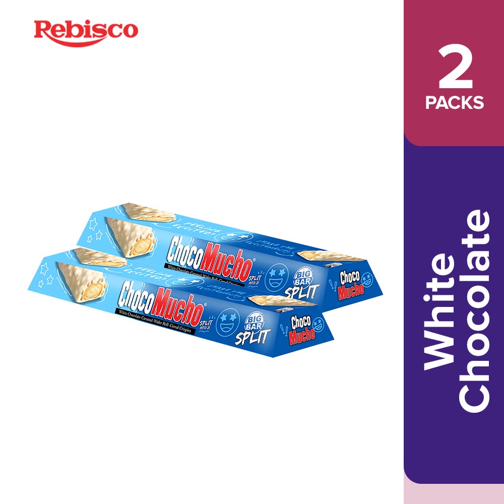 Choco Mucho "Split Bar" White Choco 62.5g x 1 piece (Set of 2) | Shopee ...
