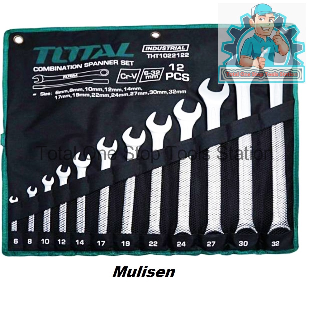TOTAL Combination spanner set 6-32mm Premium Industrial TOOLS ...
