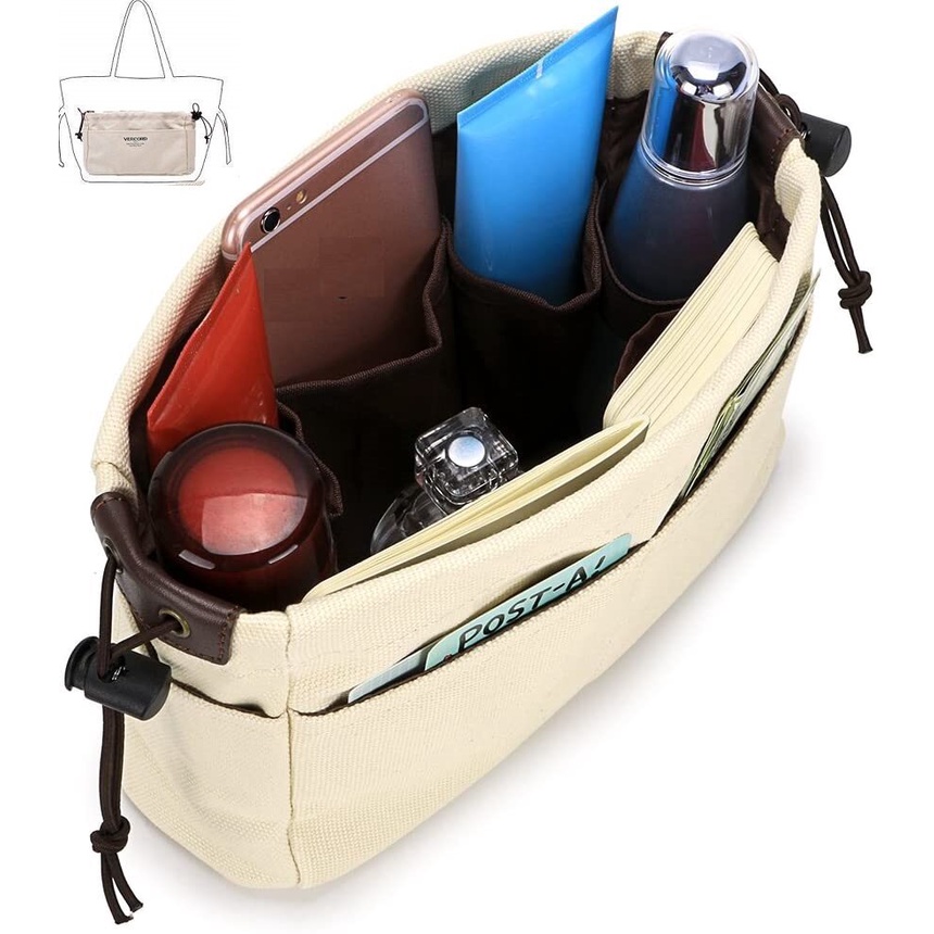 Canvas Handbag Organizers Insert Organizer Bag in Bag | Shopee Philippines