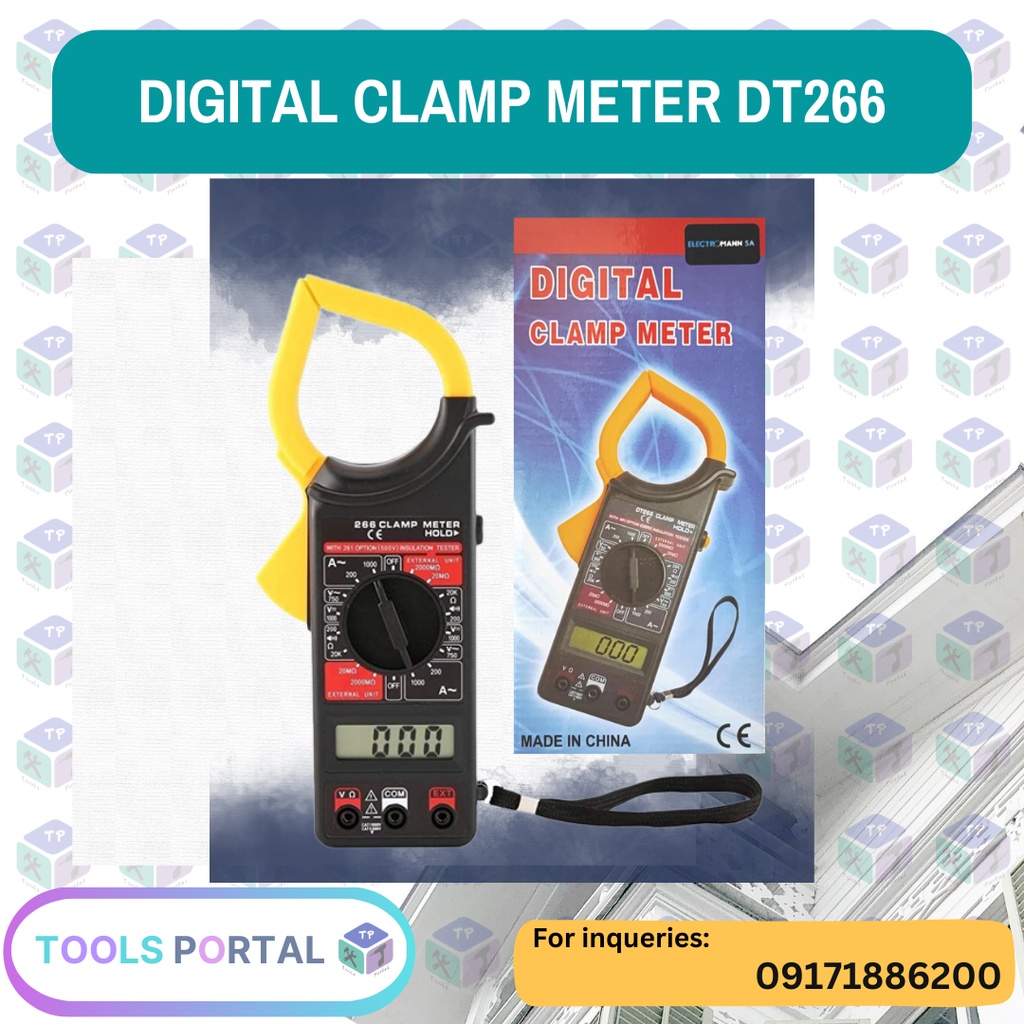 Digital Clamp Meter DT266 (Made in China) | Shopee Philippines