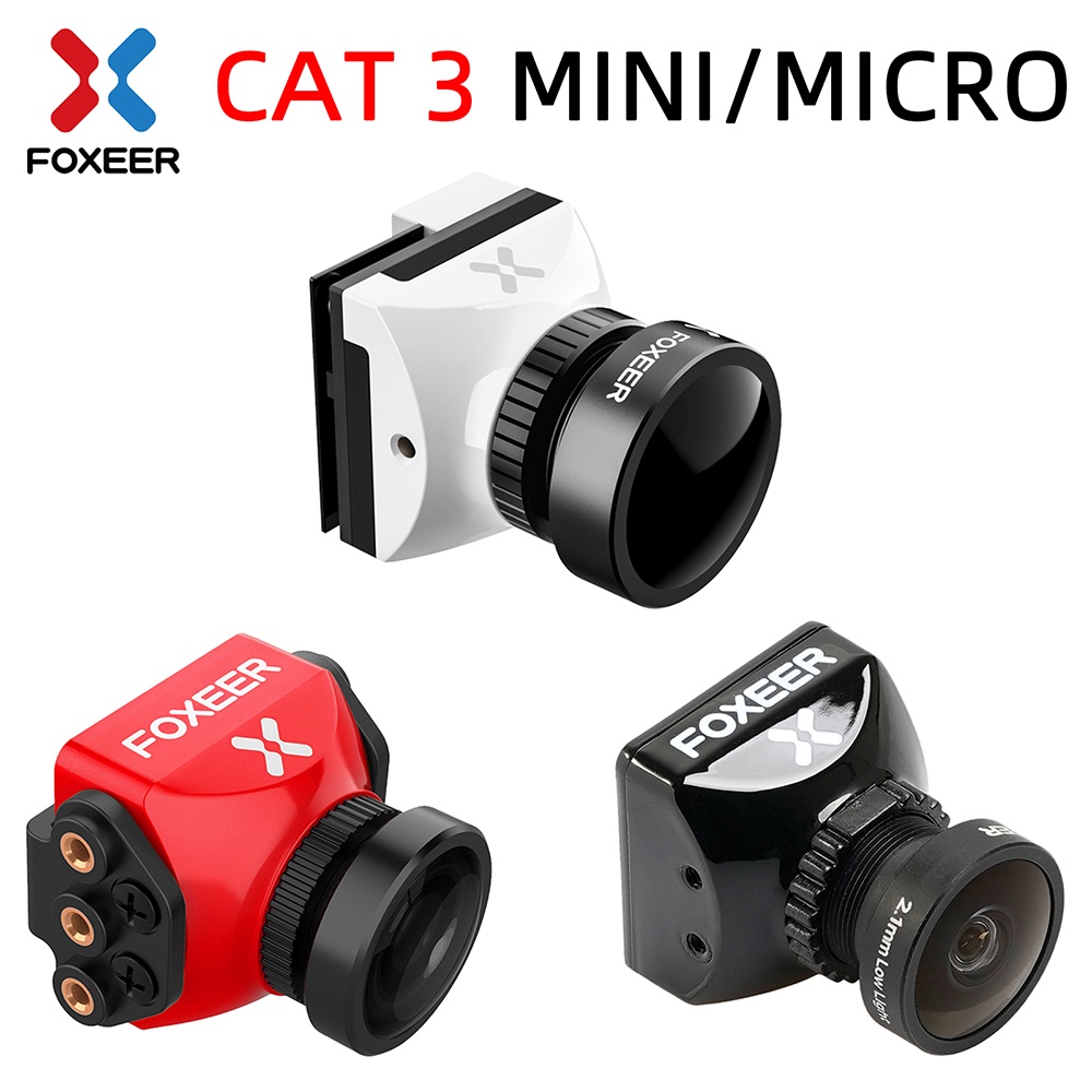 Foxeer Cat 3 Micro Mini FPV Camera 1200TVL 0.00001Lux FPV Night Camera ...