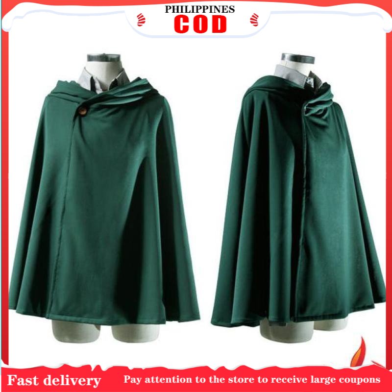 Anime Shingeki no Kyojin Cloak Cape Clothes Cosplay Attack on Titan ...