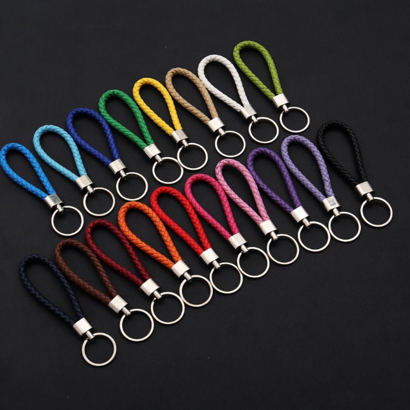 Personalized Braided Rope Keychain Telephone Number Plate Strap Key ...