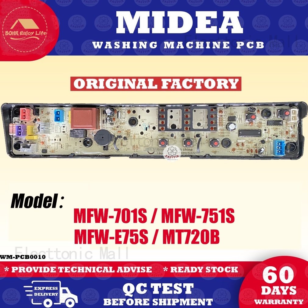 TB60-1068FMPS Midea MFW-701S MFW-751S washing machine computer main PCB ...