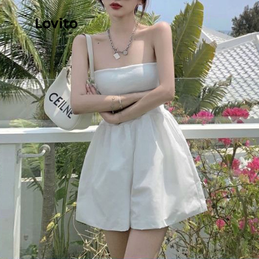 (Essential Item) Casual Slim Fit Plain Contrast Ruched Slight Stretch ...