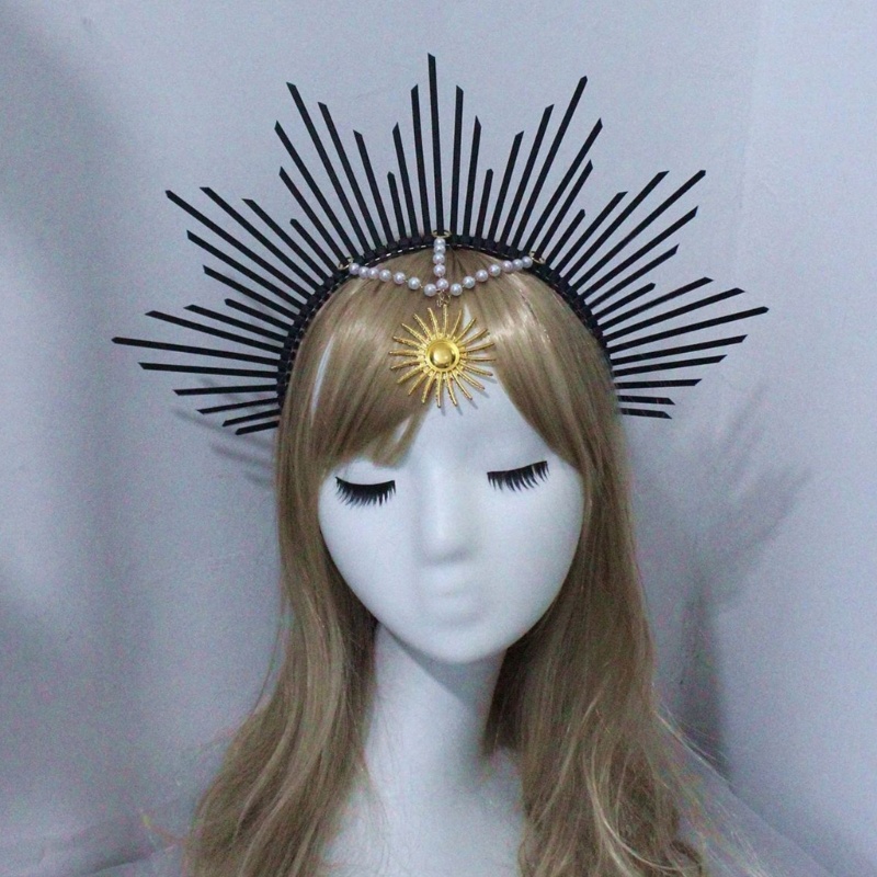 Fine DIY Headband Angel Crown Headband Bridal Tiaras Pearls Princess ...