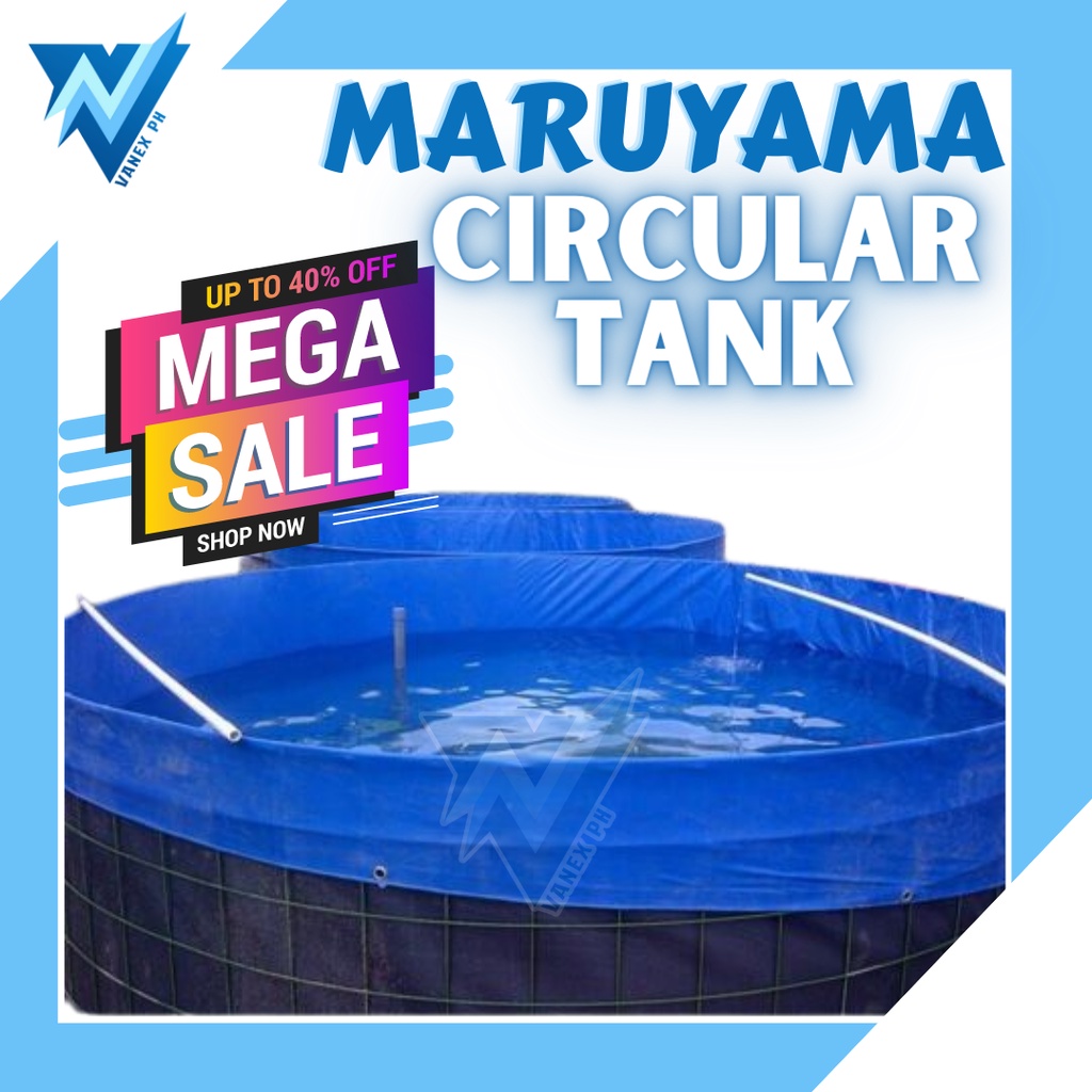 Circular Tank Fish Pond Maruyama Rubberized 100% Waterproof Fish tank ...