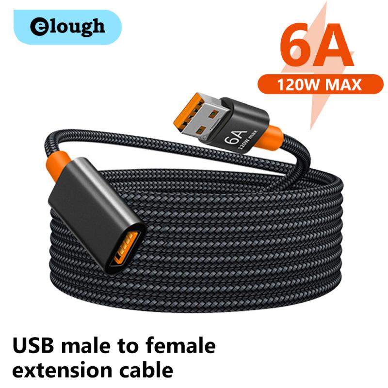 Elough USB 3.0 Extension Cable Male-To-Female High-Speed Transmission ...