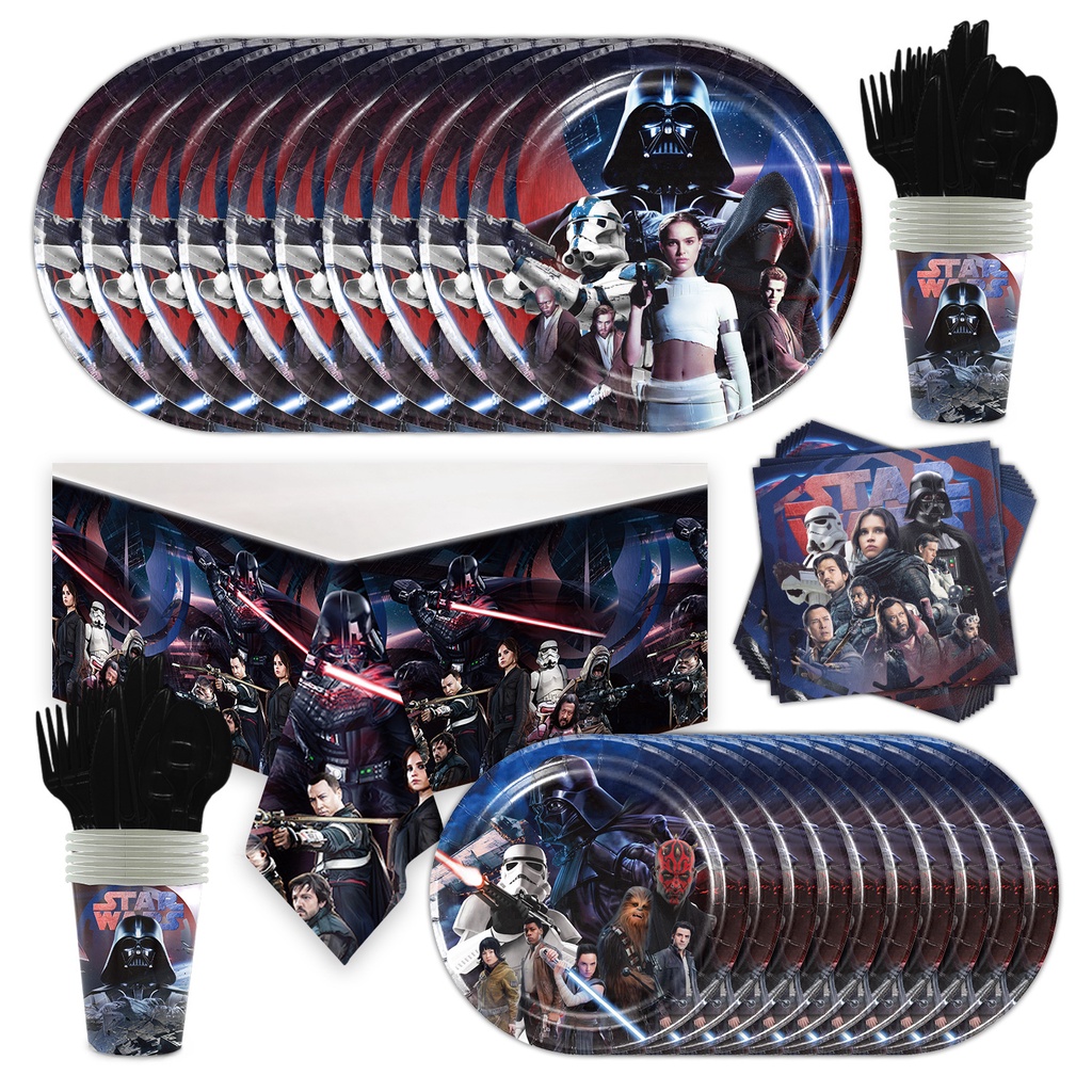 Role Playing Anime Star Wars Theme Party Decoration Sci-Fi Paper Plate ...