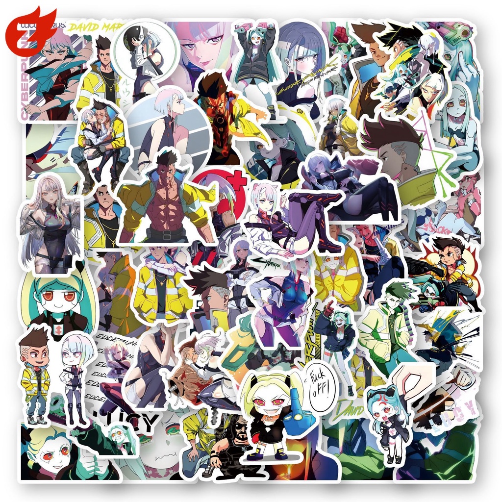 Cyberpunk: Edgerunners Sticker ~50pcs/set Graffiti Stickers Waterproof ...