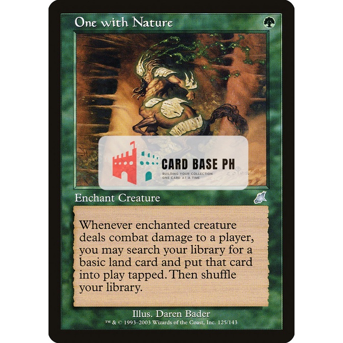 One with Nature(Moderately Played) - Magic the Gathering Trading Card ...