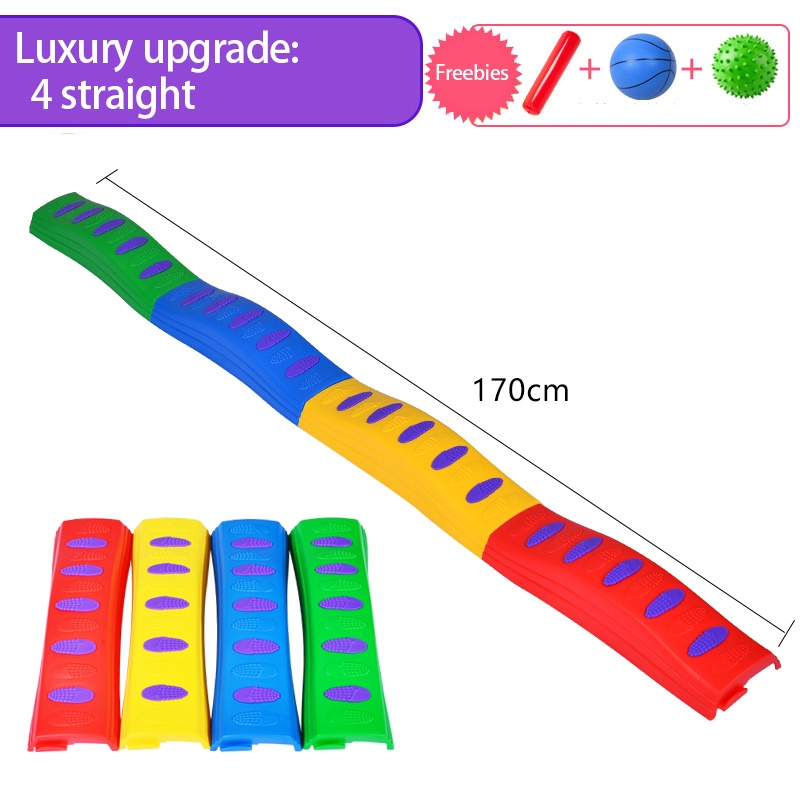 Balance Beam Gymnastics Obstacle Course for Kids Interlocking Stepping ...